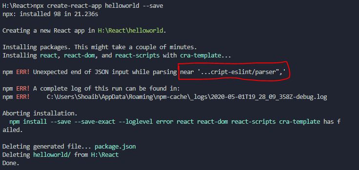 Node Js Error Creating React New Project Using Create React App - Premium Geometric Design Gallery - High Resolution