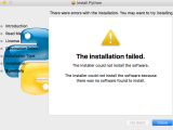 Macos Python 2 7 Installation Failed The Installer Could Not Install