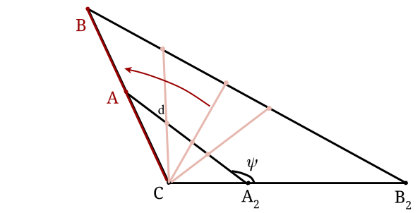 Trigonometry Geometry Puzzle With Two Nested Triangles Mathematics - Space Illustration Collection - 4K Quality