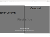 Html Carousel Inside Bootstrap Modal In Half Column Stack Overflow