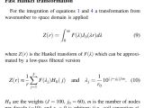 Help With Hankel Transform Filters Signal Processing Stack Exchange