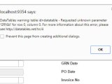 Data Table Warning Table Id Datatable Request Unknown Parameter