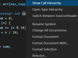 C Can T Find Show Call Hierarchy In Vscode Stack Overflow