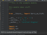 Python Coding Style Pep8 Module Level Dunders Stack Overflow
