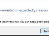 Windows Error The Window Terminated Unexpectedly Reason Launch