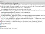Android Error Java Io Ioexception Createprocess Error 2 The System