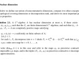 Operator Theory Nuclear Dimension Of C Algebras Mathematics