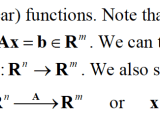 Matrices Notation Of The Transformations In Linear Algebra