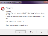 C Runtime Error 2 S Stack Overflow