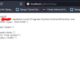 Python Cgi When Run On Localhost Show All Of Code In File How To