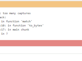 Lua Too Many Captures How Fix It Stack Overflow