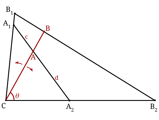 Trigonometry Geometry Puzzle With Two Nested Triangles Mathematics - Vintage Pictures - Amazing Desktop Collection