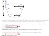 Integration Calculus Calculate Work Done To Lift Water Out Of Tank