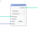 Geometry Nodes How To Convert Uvmap Attribute To Uv Map In Blender 3