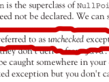 Definition Of Checked Java Exception Stack Overflow