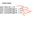 Java Calling Stack Of Reversing A String Use Recursion Stack Overflow
