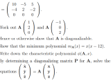 Linear Algebra Show Matrix Is Diagonalizable Given Two Eigenvectors