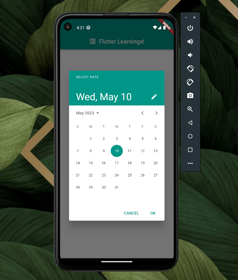 Does Datepicker In Flutter Uses Native Android Widget Or Its A Custom