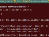 Python Response Json Json Loads Response Stdout Not Working On