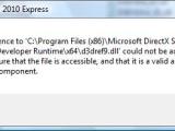 C Error Message When Referencing Dll Files Stack Overflow