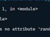 Python Random Module Attributeerror Random Has No Attribute