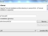 Java Apache Tomcat 8 Getting Error While Creating New Server Stack