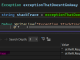 C Weird Unhandled Exception S Stacktrace Behavior In Uwp Stack
