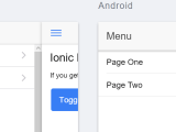 Replicate Ionic2 Style Left Side Menu In Nativescript With Angular2