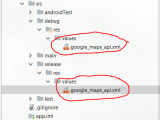 Android How Do We Locate The Google Maps Api Xml File Stack Overflow