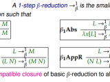 Lambda Calculus Difference Between Beta Reduction And Single Step