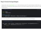 How To Connect The App Delegate In Facebook Sdk For Ios Stack Overflow