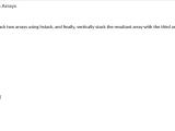 Numpy Stack Two Arrays Using Hstack Vertically Stack The Result With