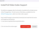 Export How To Automatically Install Ffmpeg Without An Error