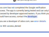 Access Denied When Try To Get Authorization Code Into Google Drive Api