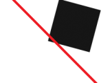 How To Check Collisions Between Rotated Rectangle And A Straight Line