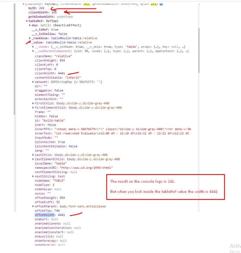 Javascript Bug On Getting The Element Width Using Vue3 Ref Stack - Dark Wallpaper Collection - Full HD Quality