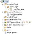 Where To Put Log4j Properties In Java Gradle Web Application On Eclipse