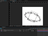 Typography Animation Adobe After Effects Text Rotating Around