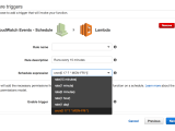 Amazon Web Services Aws Lambda Scheduled Tasks Stack Overflow