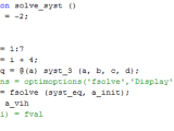 Matlab Fsolve Calculation Stack Overflow