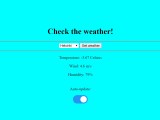 Html How To Automatically Update Weather Data Json On A Website