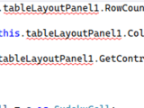 Vs 2020 No Access To Tablelayoutpanel Control In Winform S C Code View