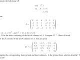 Linear Programming Basic Primal And Dual Solution Feasible Why