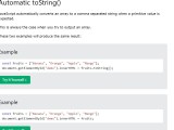 Javascript Javscript Array To String Automatic Conversion Stack