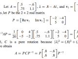 Linear Algebra Rotation Of Matrices With Complex Eigenvalues And
