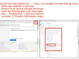 Javascript Devtools Failed To Load Sourcemap Could Not Load Content