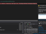Visual Studio C Not Catching Exceptions In Code Or With Debugger