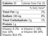 Diagrams How Can I Create A Nutrition Facts Label Tex Latex