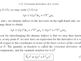 General Relativity Covariant And Partial Derivative Of A Vector Field