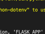 Flask I Have Installed Python Dotenv But Python Cannot Find It
